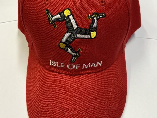 Red baseball cap | Caps | Isle of Man Souvenirs